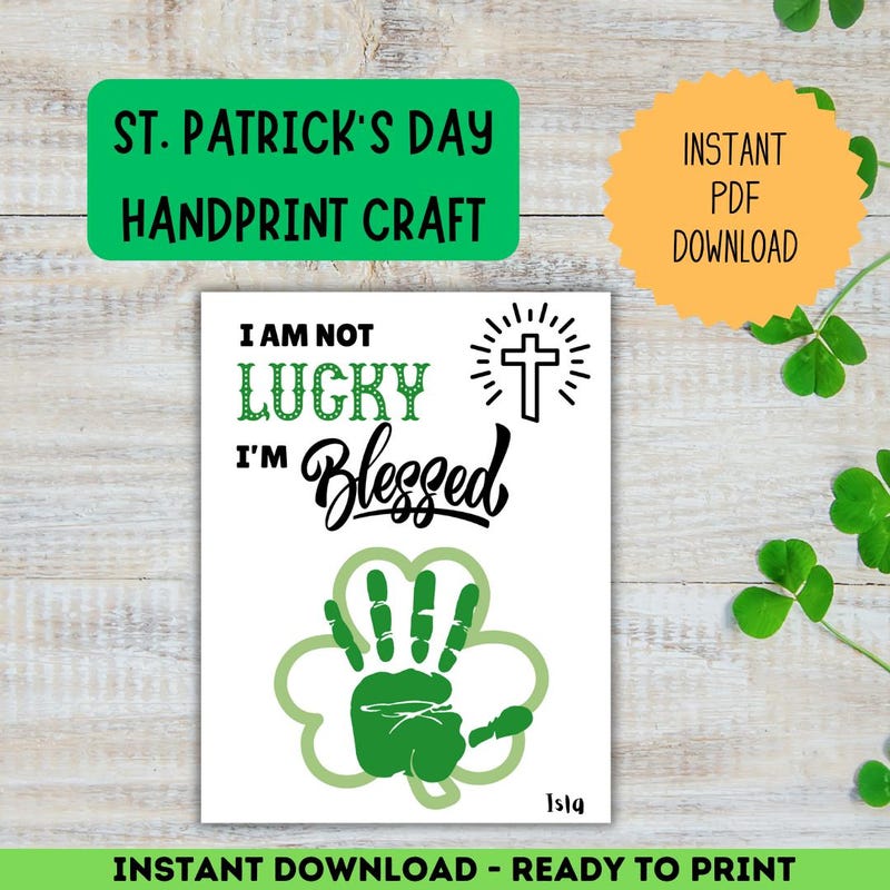 March Handprint Art - Etsy