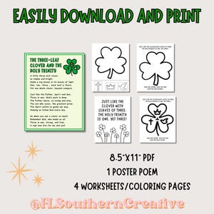 Holy Trinity Clover Bundle | St. Patrick’s Day Christian Printable ...