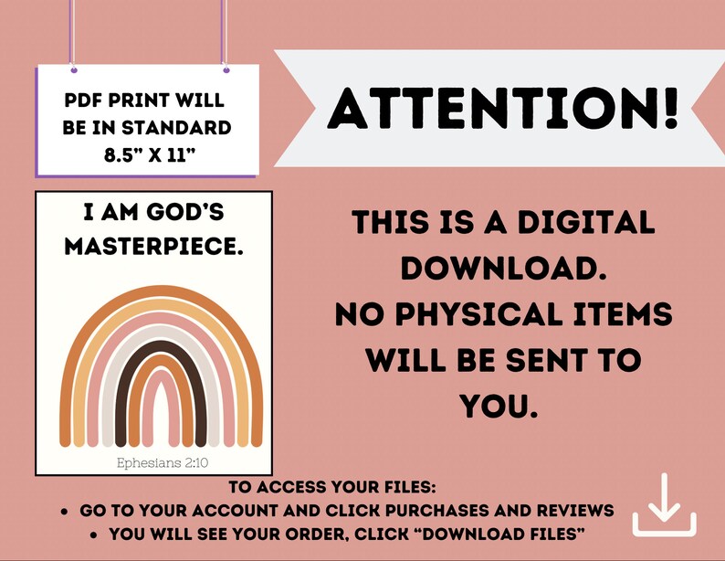 Scripture Affirmations/classroom/boho Rainbow - Etsy