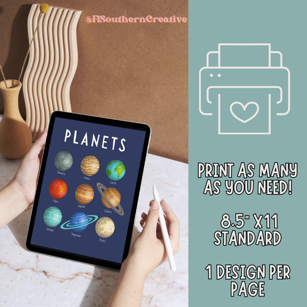 Planets Scripture /classroom Posters | Religious Solar System Printable ...