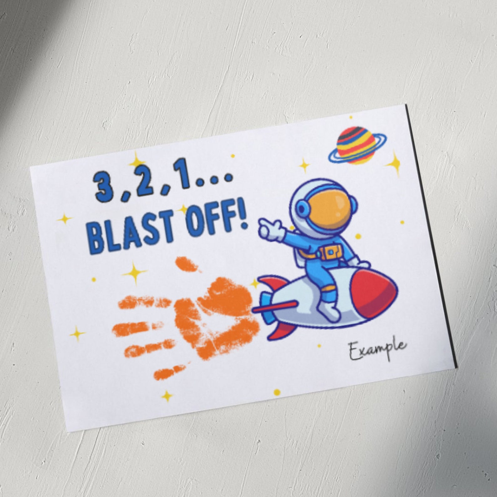 Outer Space Handprint Bundle, Rocket, Outerspace - Etsy