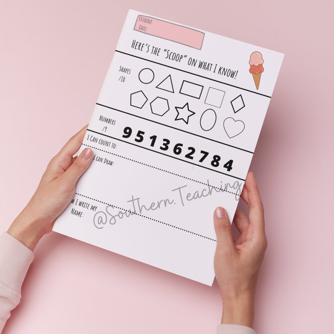 Preschool Assessment Form: Simple Pre-k Download (PDF) - Etsy