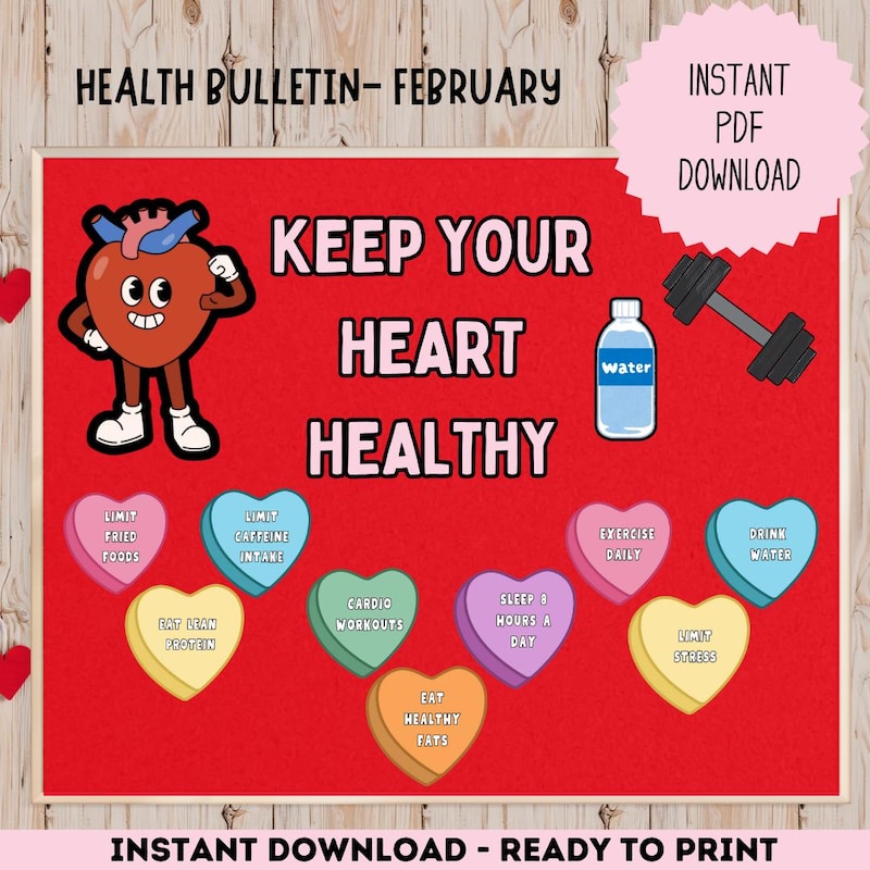 Heart Health Bulletin Boards - Etsy