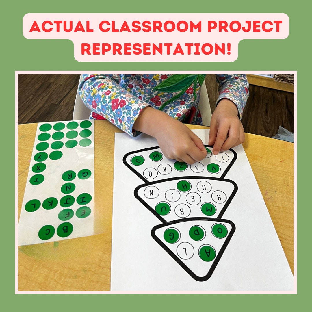 Christmas Tree ABC Dot Sticker Worksheet. Instant Download PDF ...