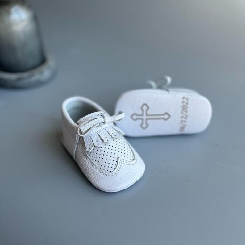 Christening Shoes for Baby, Baby Boy Leather Moccasins,baby Boy ...