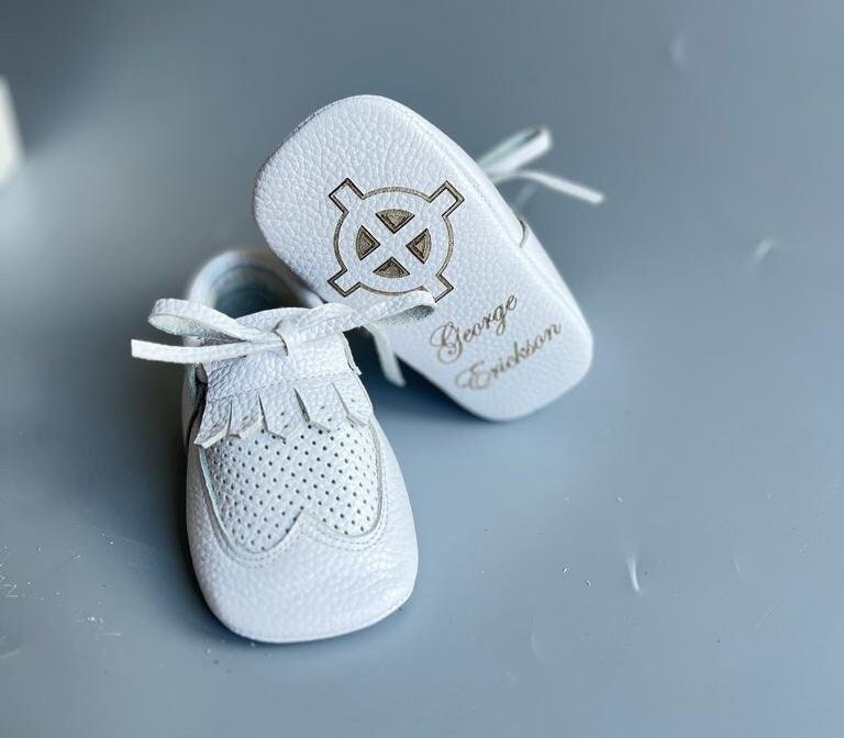 Christening Shoes for Baby, Baby Boy Leather Moccasins,baby Boy ...