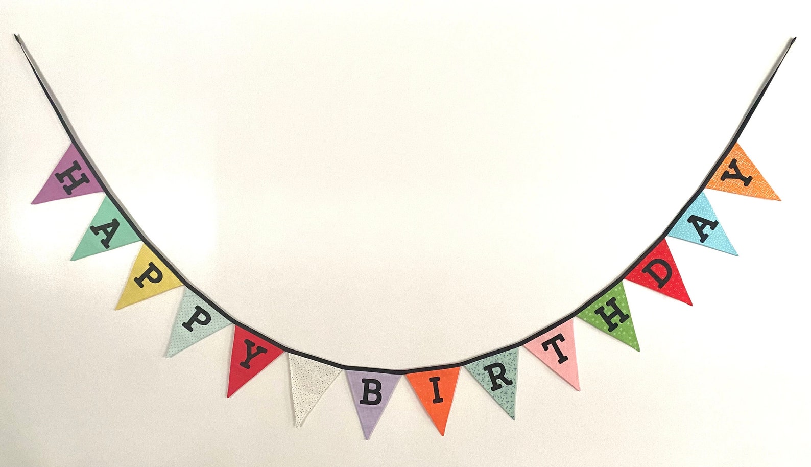 Quality, Handmade, Reusable Happy Birthday Banner - Assorted Colorful ...