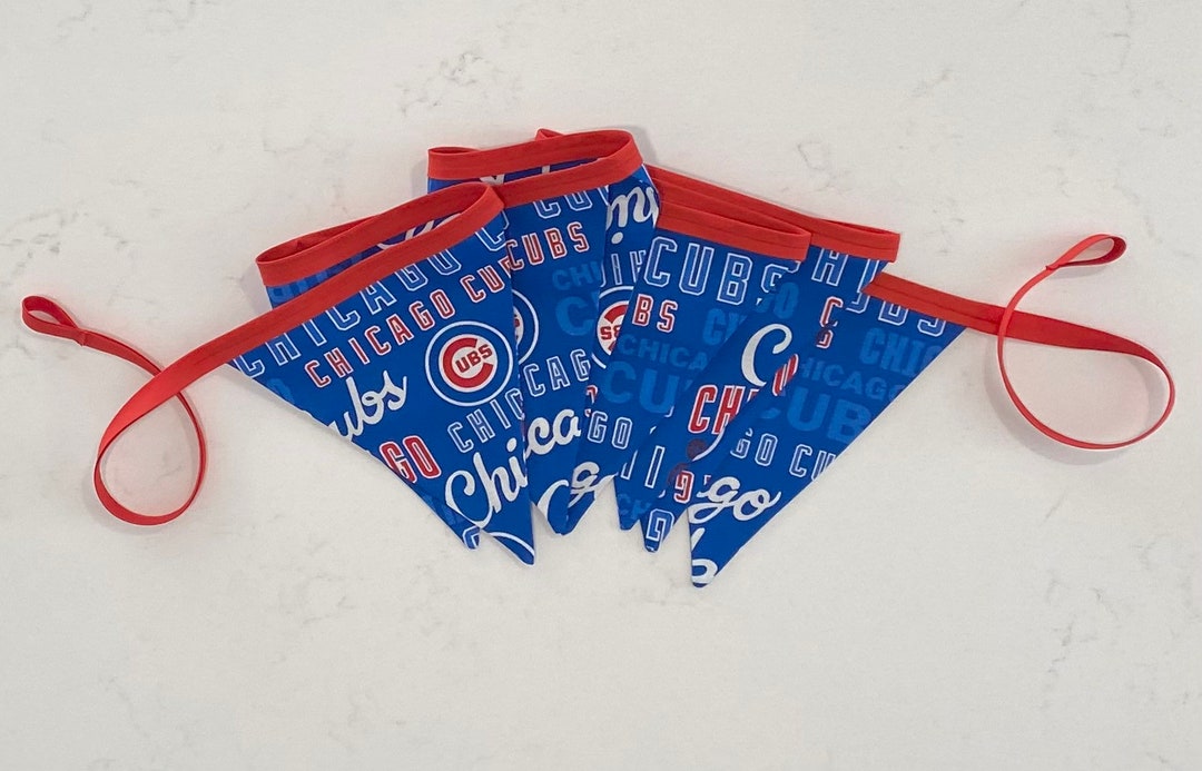 Unique Chicago Cubs Medium Flag Banner - Handmade | Cubs Fan Decor - Etsy