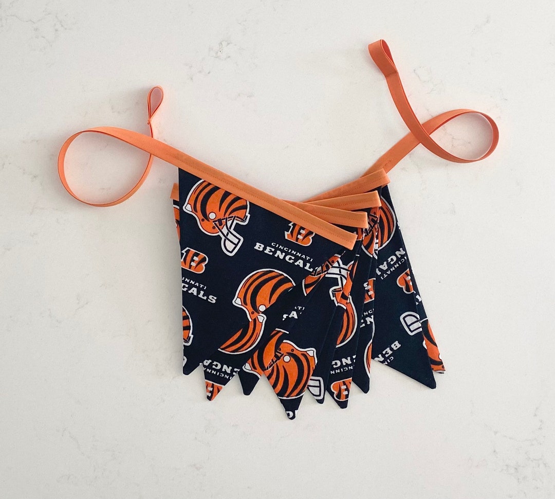 Cincinnati Bengals Medium Flag Banner - Handmade - NFL Football Decor ...