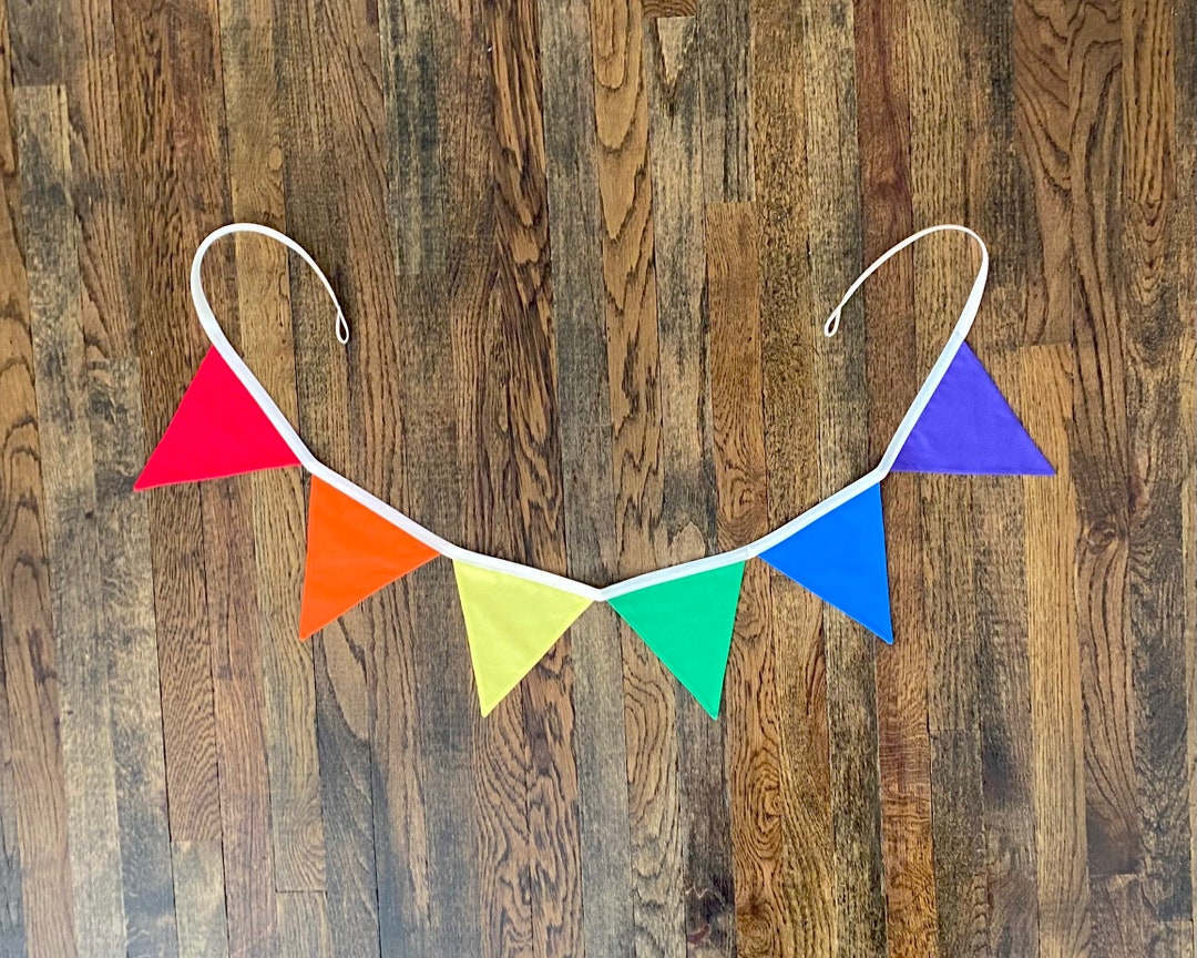 Reusable Rainbow Banner - PRIDE Banner - Medium Flags - Etsy