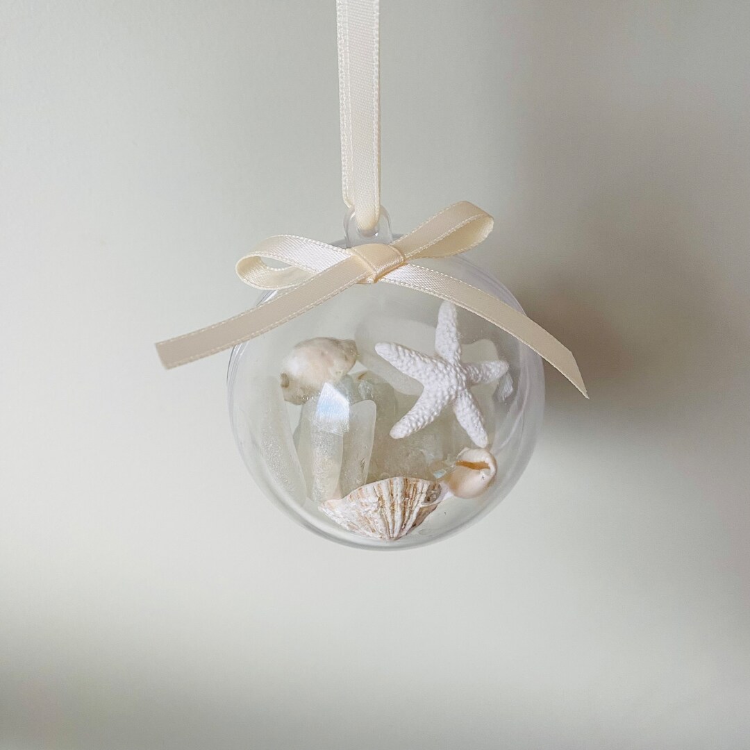 Cornish Sea Glass Baubles Coastal Christmas Decorations Handmade in ...