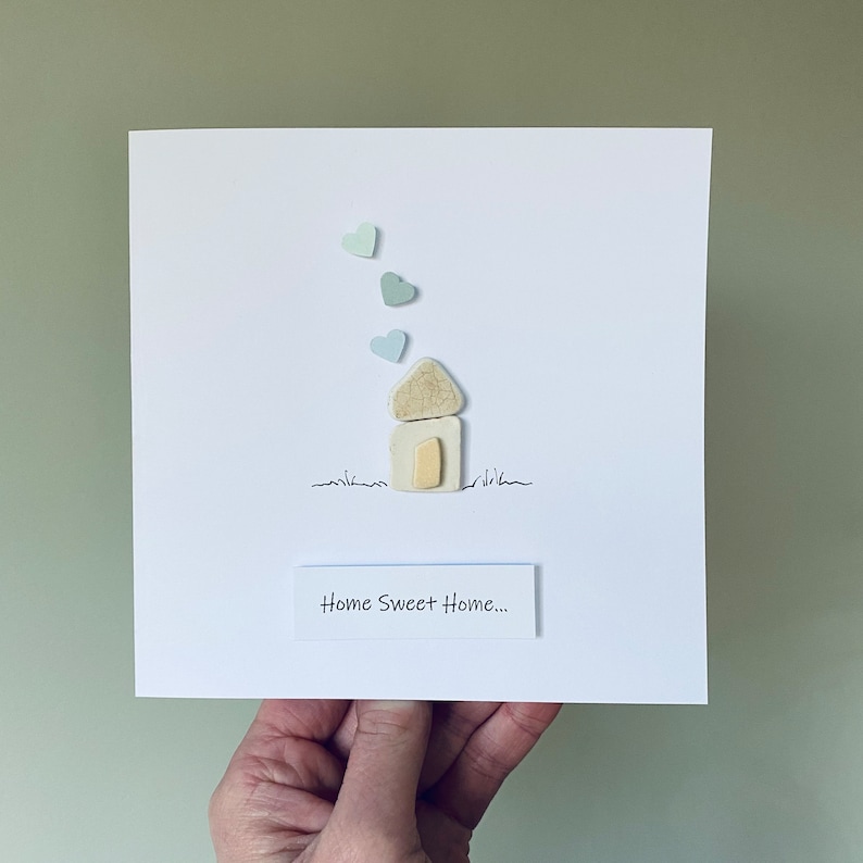 New Home Card Cornish Sea Pottery Art Handmade in Cornwall - Etsy UK