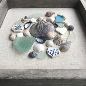Cornish Shell Art Picture Sea Glass Art Handmade in Cornwall - Etsy