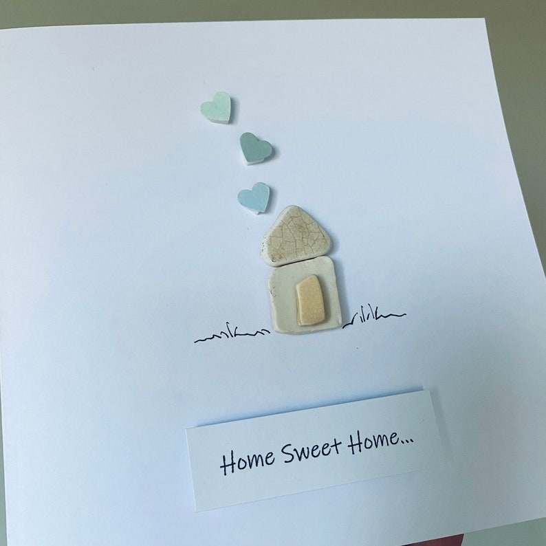 New Home Card Cornish Sea Pottery Art Handmade in Cornwall - Etsy UK