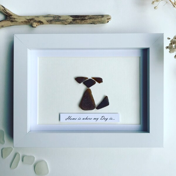 Sea Glass Dog Art - Etsy