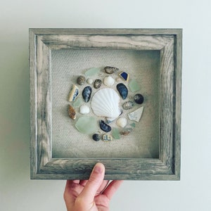 Cornish Shell Art Picture Sea Glass Art Handmade in Cornwall - Etsy
