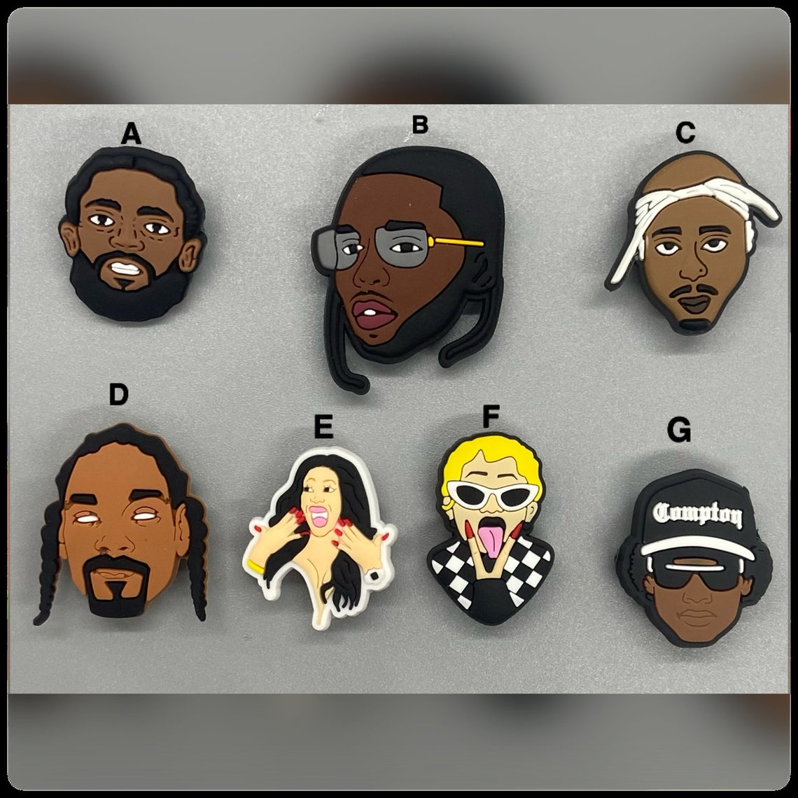 Rapper Inspired Croc Charms - Etsy