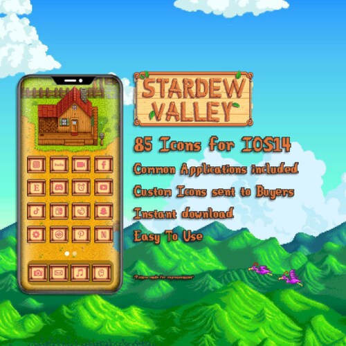 Ios Icons Stardew Valley 85 App Icons Pack Cute - Etsy