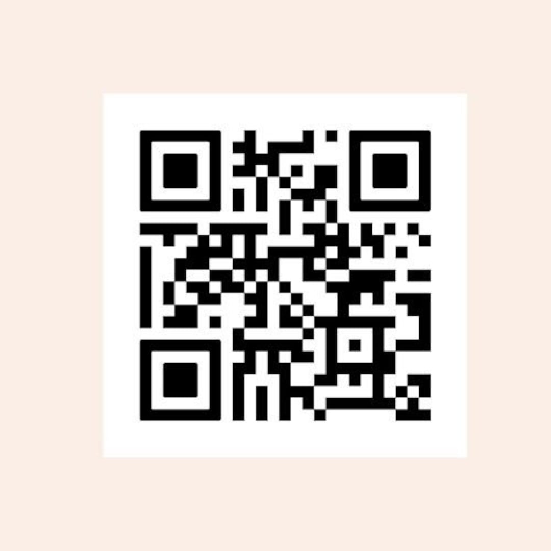 Customized 2D QR Code Printed on 1 Inch Labels - Etsy