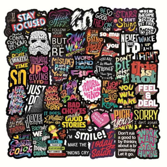 50 PCS of Good Vibes Sticker Pack Stickers Decals Vinyl's - Etsy