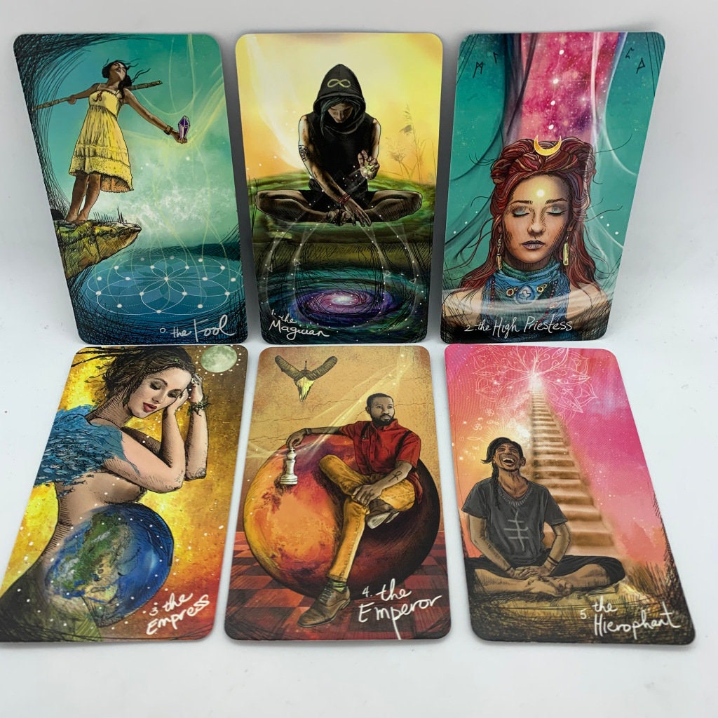 Light Seer's Tarot Deck: A 78pcs Tarot Cards and Guidebook | Etsy
