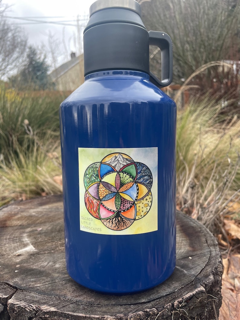 Sacred Flower Sticker 3x3 - Etsy