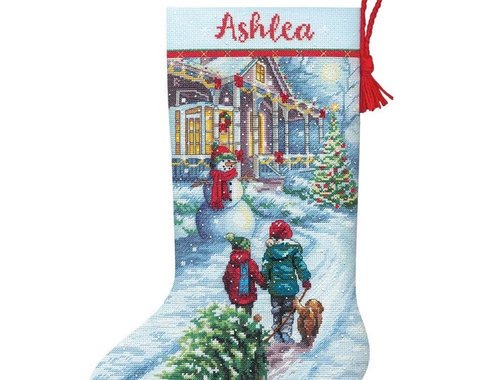 Christmas Tradition Counted Cross Stitch Stocking Kit Dimensions 14 ...