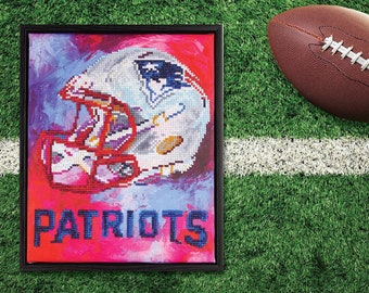 New England Patriots Cross Stitch - Etsy