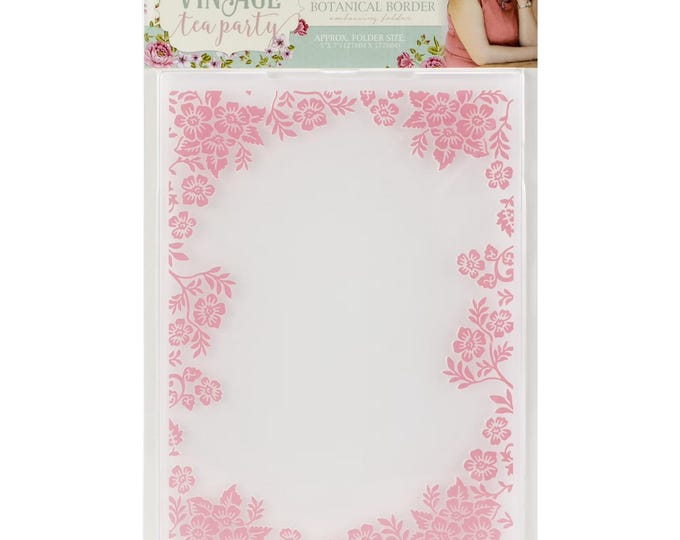 Botanical Boarder Embossing Folder by Sara Davis Vintage Tea Party ...