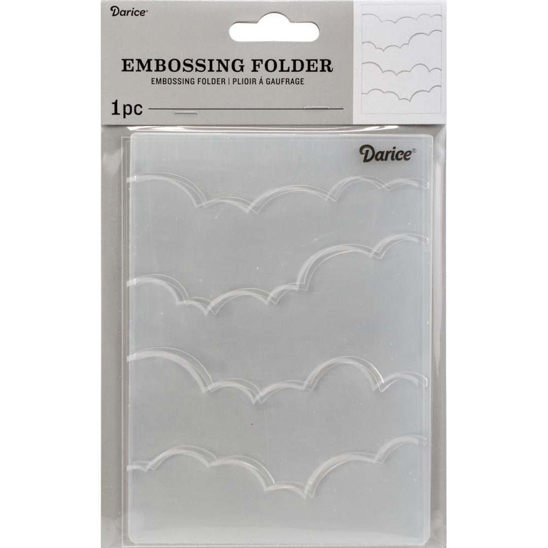 Clouds Embossing Folder Darice Cards Cardmaking Supplies - Etsy