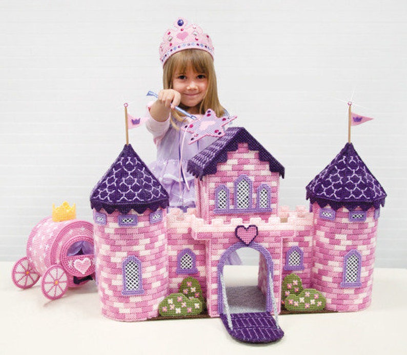 Fairy Tale Castle Plastic Canvas Book: Mary Maxim DIY Toy - Etsy