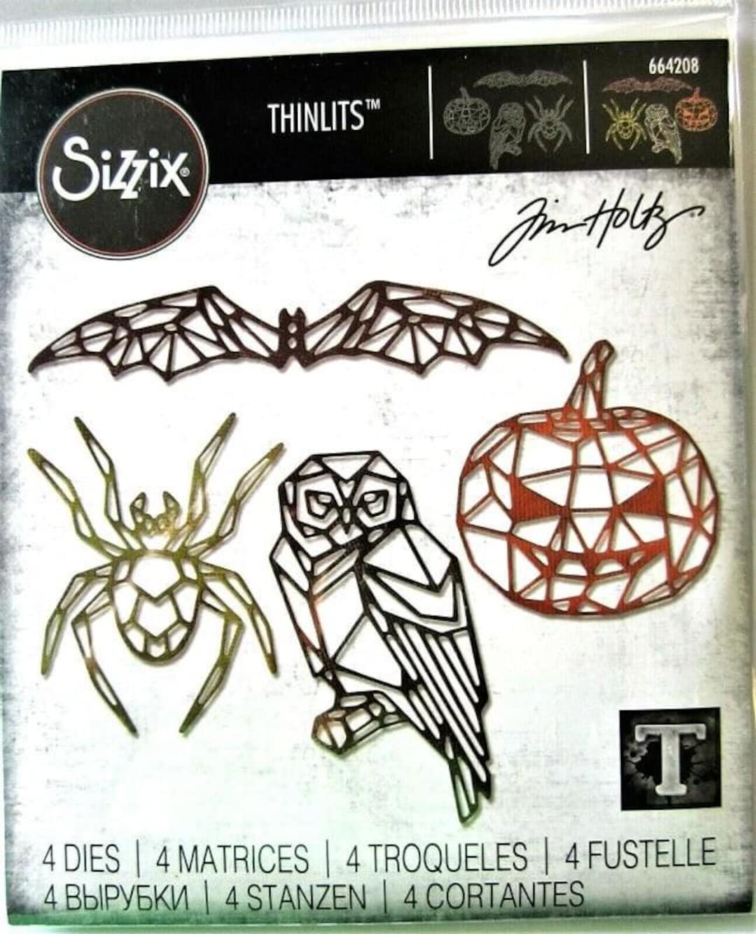 Sizzix Geo Halloween Thinlits Dies by Tim Holtz Geometric Shapes Die Cutting - Etsy