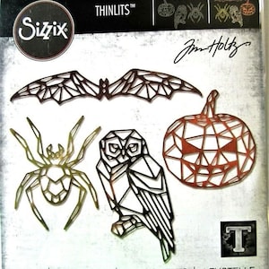 Sizzix Geo Halloween Thinlits Dies by Tim Holtz Geometric Shapes Die Cutting - Etsy