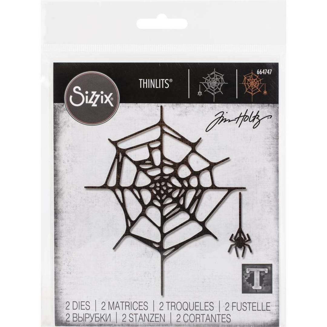 Spider Web Cutting Dies Set Sizzix Thinlits Dies by Tim Holtz - Etsy