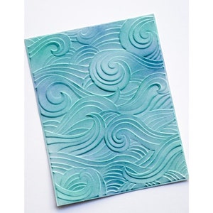 Waves 3D Embossing Folder Memory Box Folder Cardmaking Supplies - Etsy