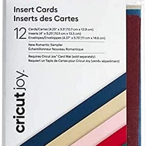 Cricut Joy New Romantic Sampler Insert Cards | Blank Cards | Die ...