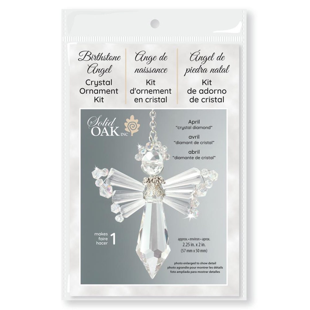 Crystal Birthstone Angel Ornament Kit | DIY Suncatcher Carcharm | Solid ...