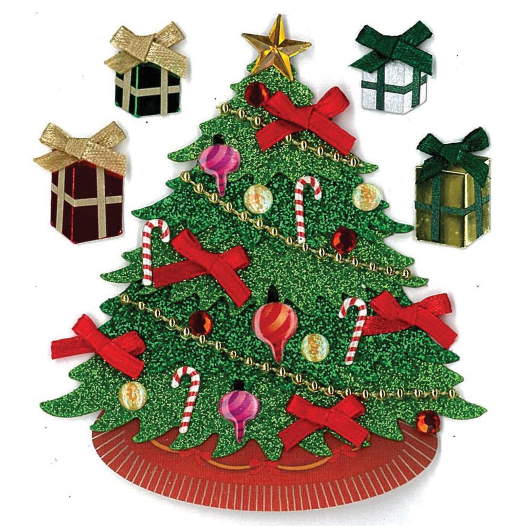 Jolee's Boutique Classic Tree Dimensional Stickers | Christmas Stickers ...