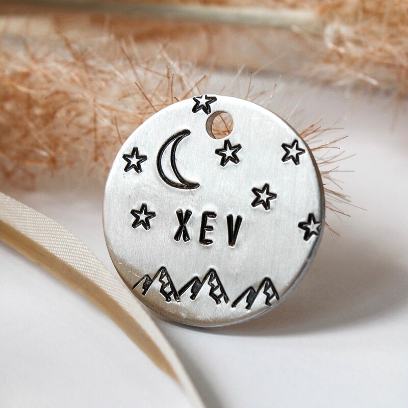 Stamped Pet Tag - Etsy