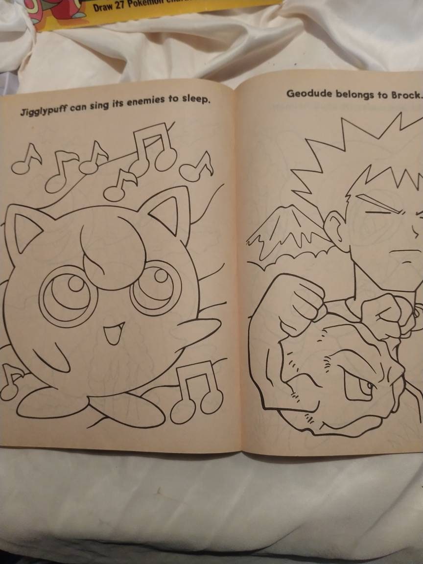 Pokemon Trace Em Color Em | Etsy