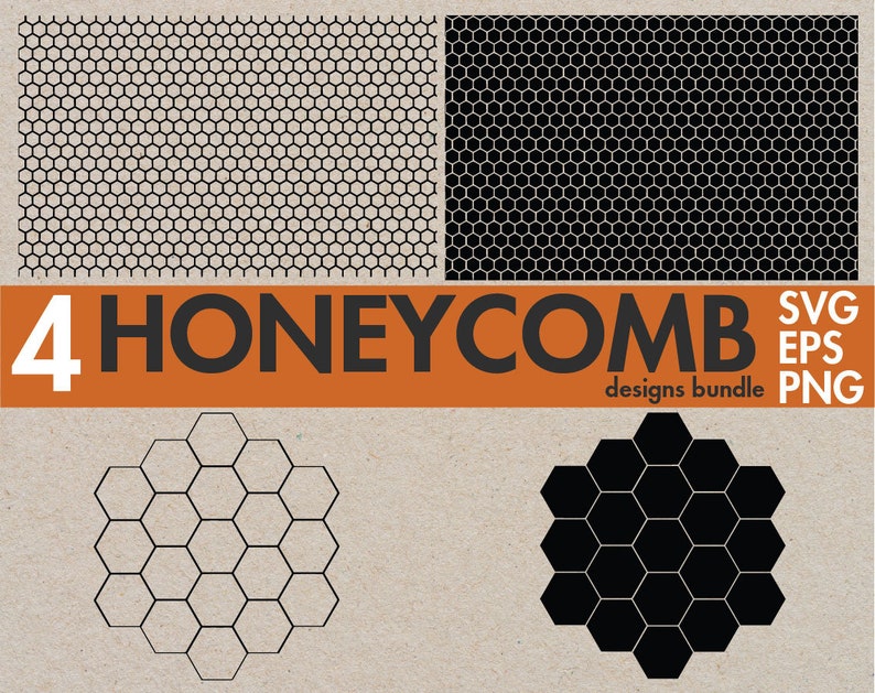 Waben SVG Bundle Waben-Muster SVG-Dateien für Cricut Waben - Etsy ...