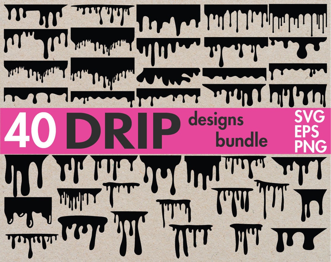 Drip SVG Bundle Drip SVG Files for Cricut Drip Svg Cut - Etsy Finland