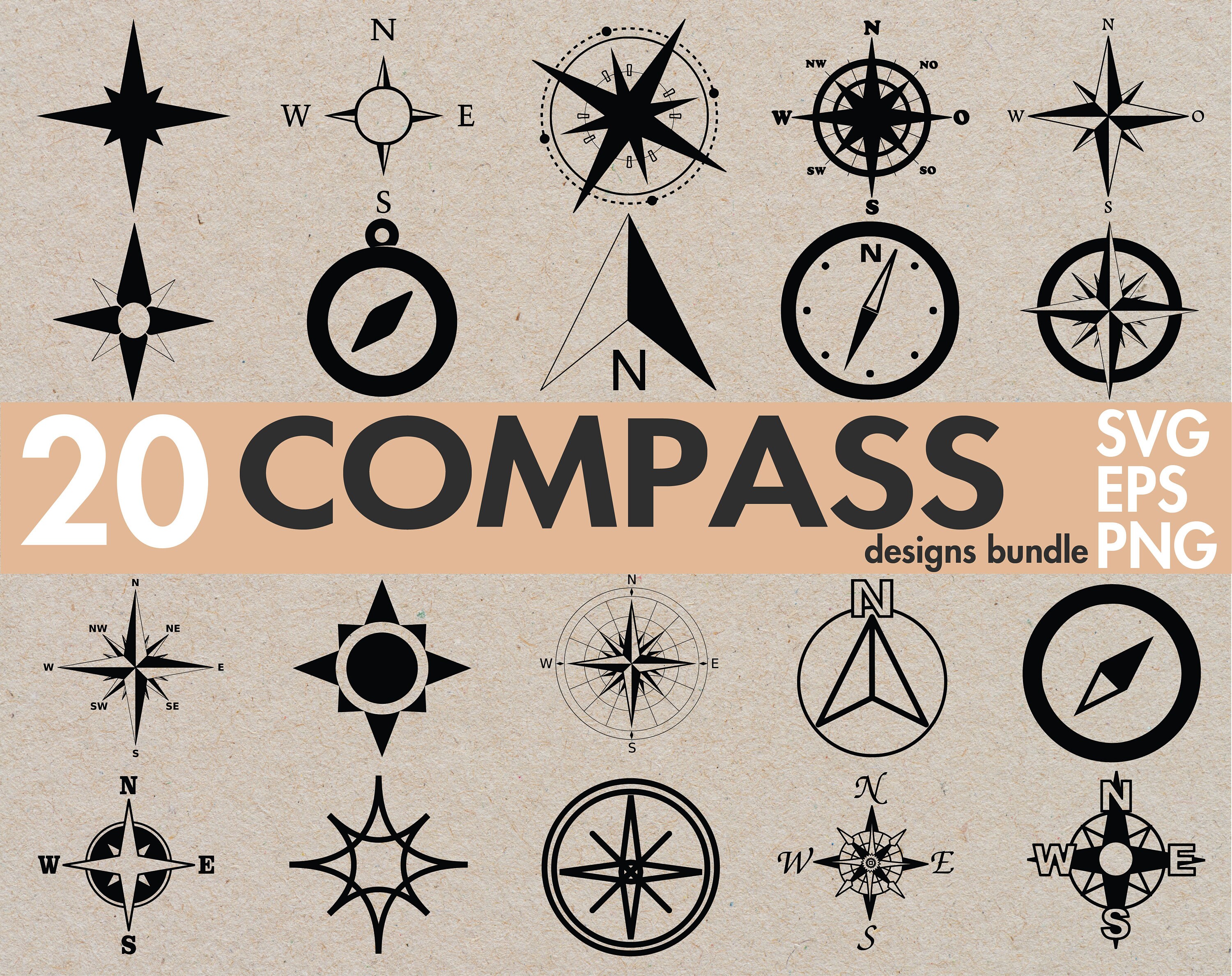 Compass SVG Bundle Compass SVG Files for Cricut Compass - Etsy Australia