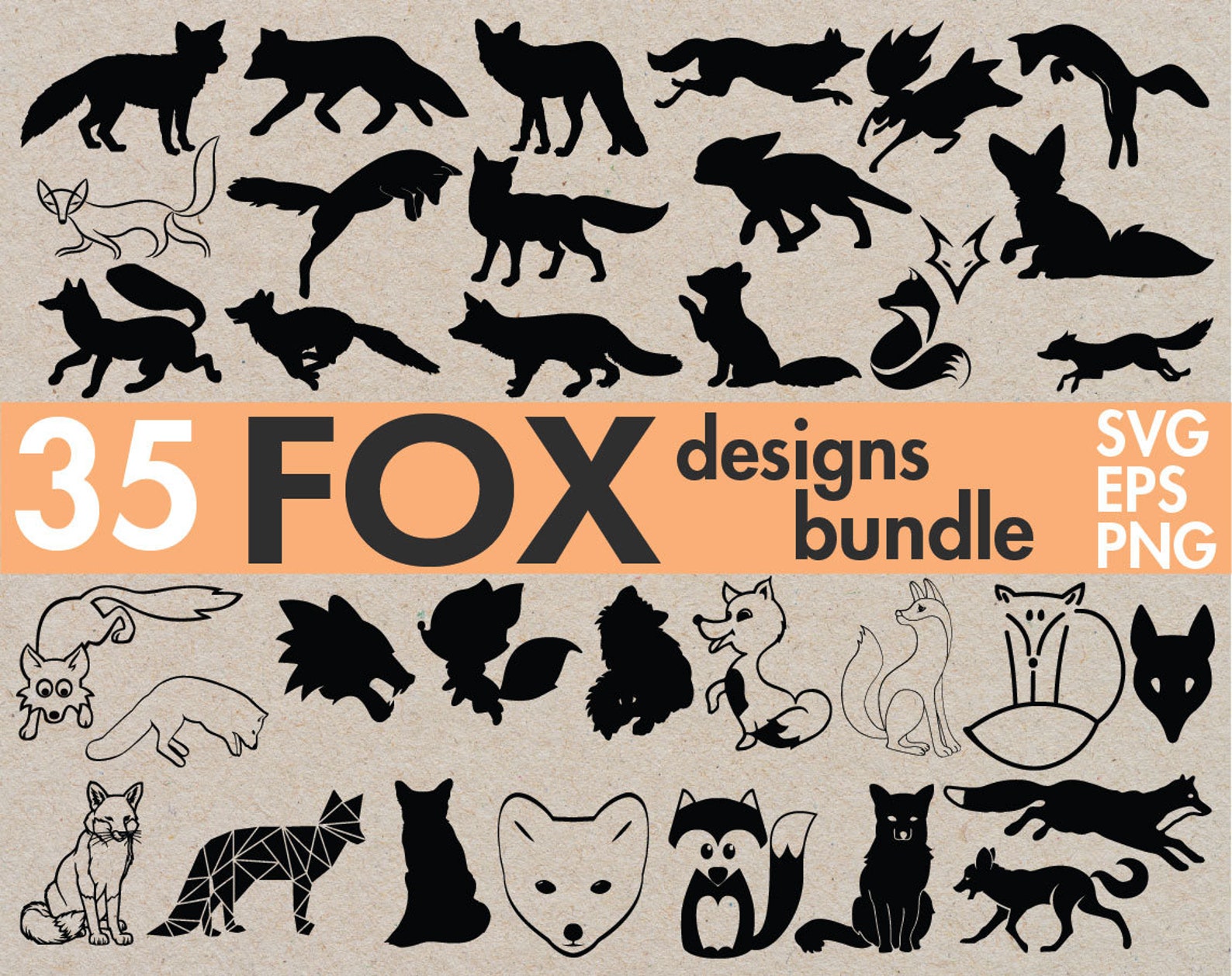 Fox SVG Bundle Fox SVG Files for Cricut Fox Svg Cut Files - Etsy