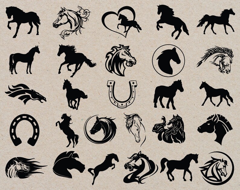 Cheval SVG Bundle Fichiers Horse SVG pour Cricut Chevaux - Etsy France