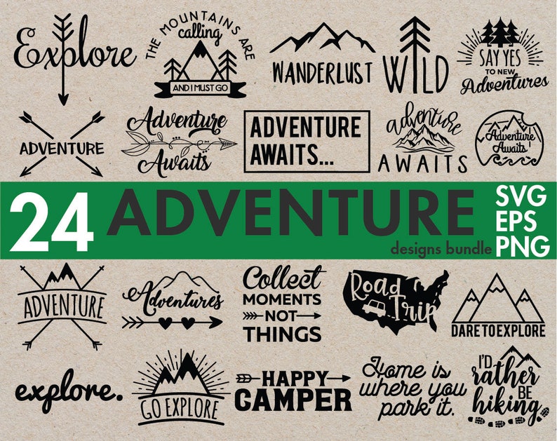 Adventure SVG Bundle Adventure SVG Files for Cricut - Etsy Canada