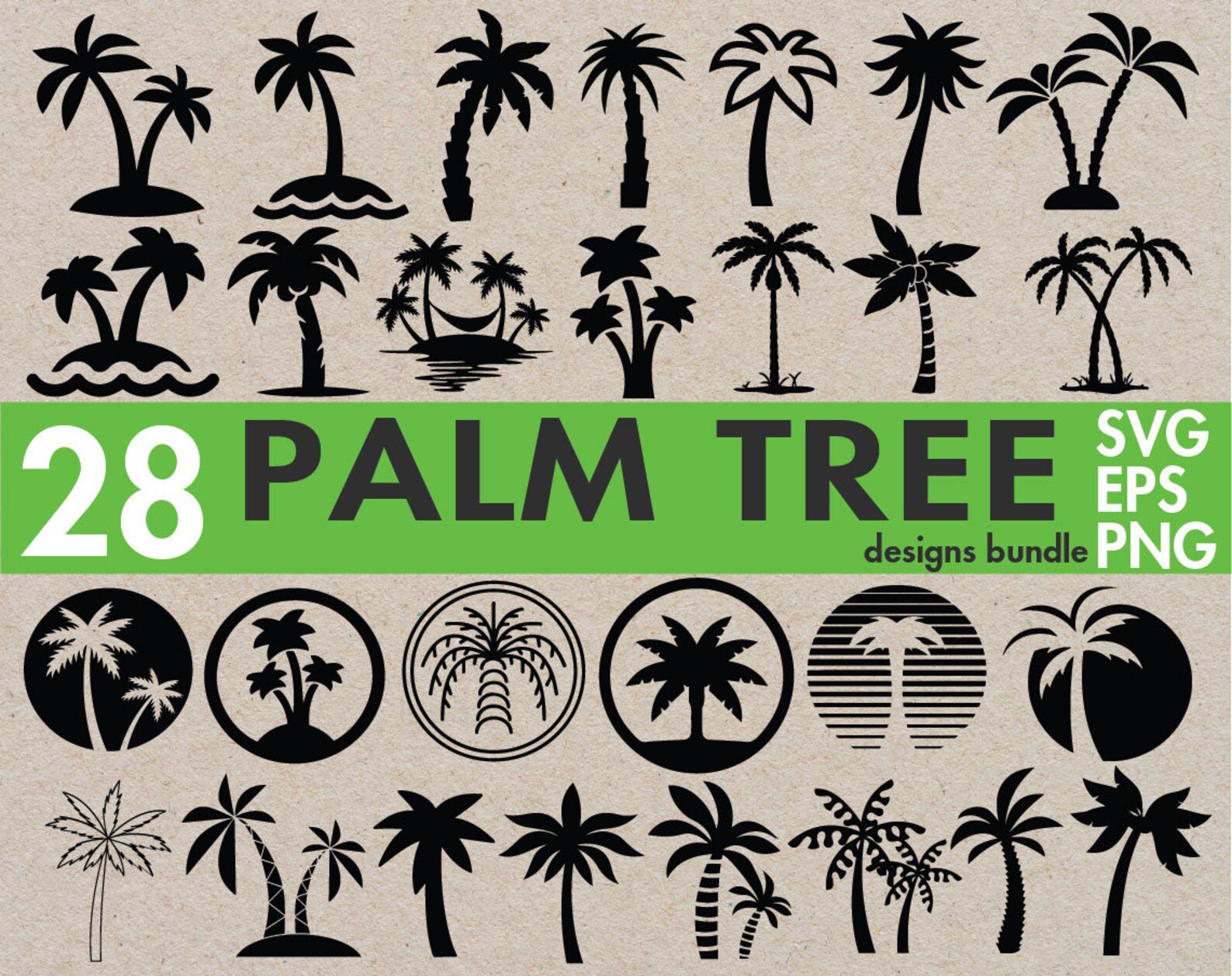 Palm Tree SVG Bundle Palm Tree SVG Files for Cricut Palm - Etsy