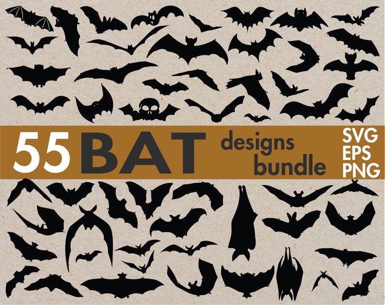 Bats SVG Bundle Bat SVG Files for Cricut Halloween Bats - Etsy