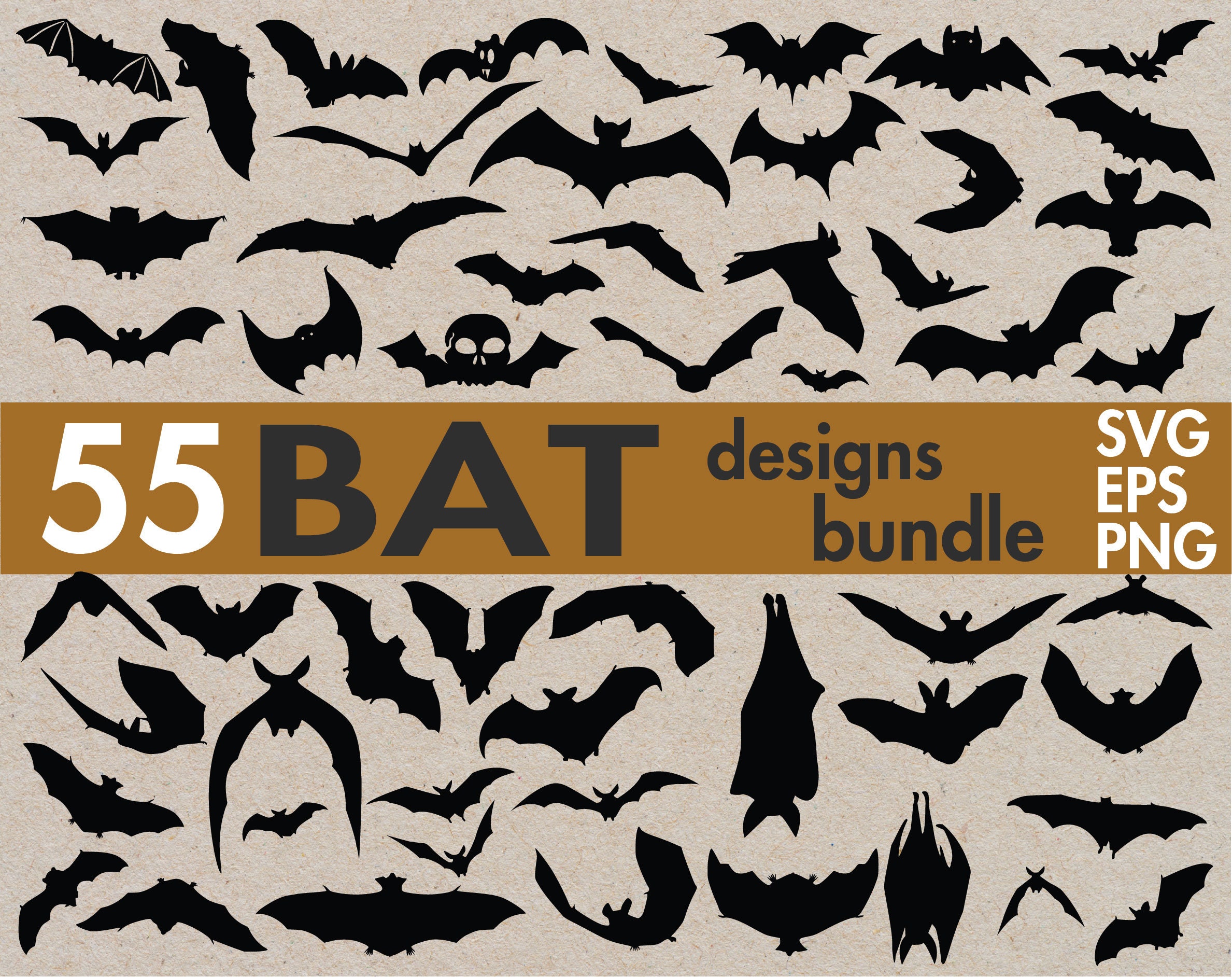 Bats SVG Bundle Bat SVG Files for Cricut Halloween Bats - Etsy