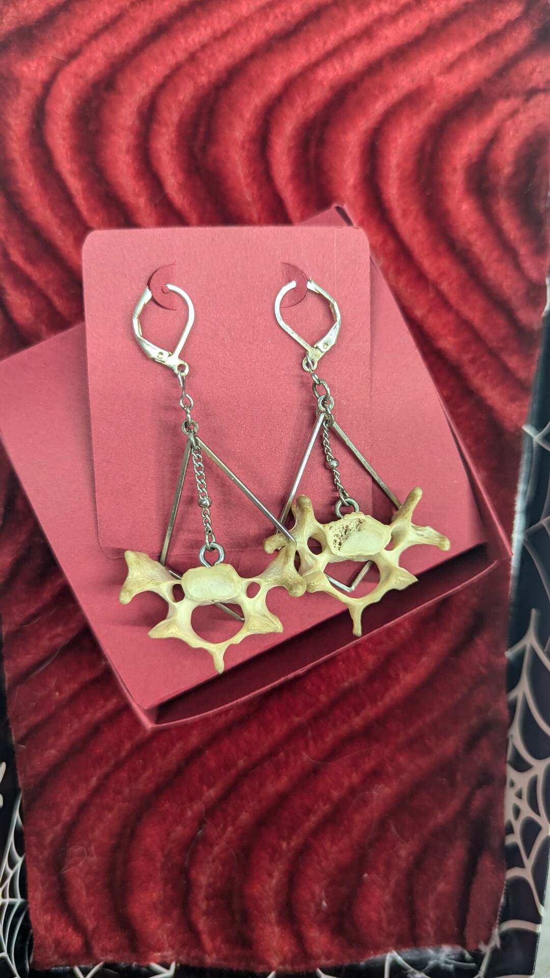 Smiling Vertebrae Earring - Etsy